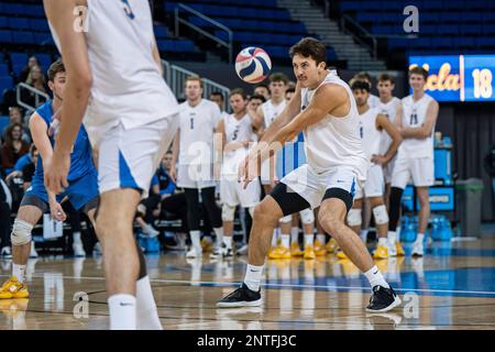 UCLA Bruins outside hitter Ethan Champlin (20) during a NCAA volleyball ...