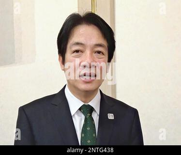 Former Taiwan Premier William Lai, also known as Lai Ching‑te, speaks ...