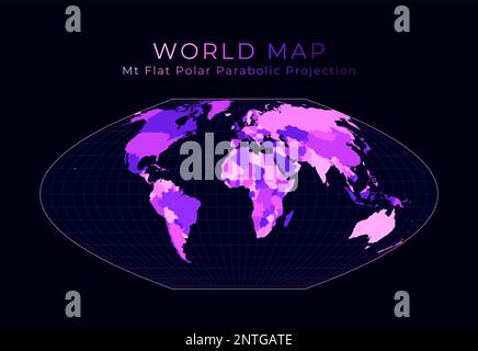World Map. McBryde-Thomas flat-polar quartic pseudocylindrical equal ...