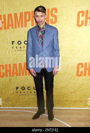 Ashton Gunning attending the 'Champions' New York Premiere held at the ...