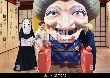 (R to L) A Producer of Studio Ghibli, Japanese animation film studio ...