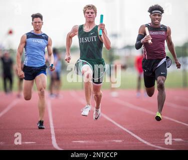 April 18, 2019: Houston's Strake Jesuit College Preparatory sprinter ...