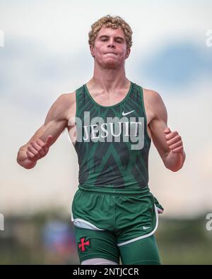 April 18, 2019: Houston's Strake Jesuit College Preparatory sprinter ...