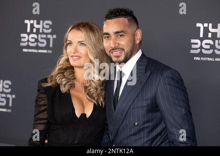 Dimitri Payet and his Wife Ludivine Payet arrive at the Best FIFA ...