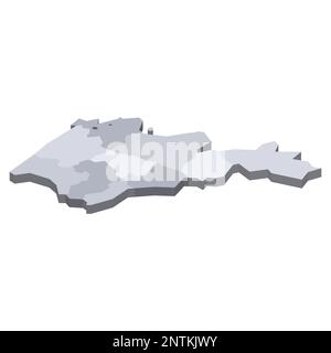 3d isometric map of Yerevan is a city of Armenia , vector illustration ...