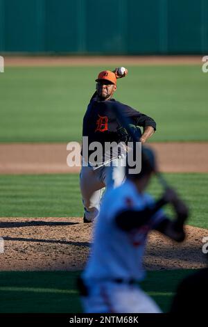 Detroit Tigers relief pitcher Jose Cisnero throws during the fifth ...