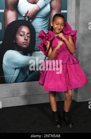Mila Davis-Kent arrives at the CREED III Los Angeles Premiere held at ...