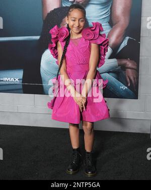 Mila Davis-Kent arrives at the CREED III Los Angeles Premiere held at ...