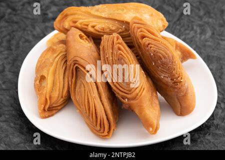 Indian Madatha Thumb Khaja Also Called Gottam Kaja, Badusha, Chirote ...