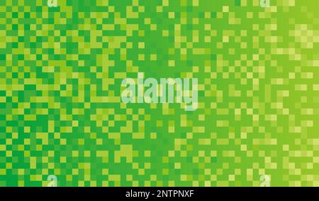 Vector Green Pixel Texture Illustration Set. Computer And Digital ...