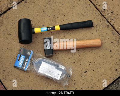 Range of Draper Hand Tools Including Rubber Mallet, Safety Goggles & A ...
