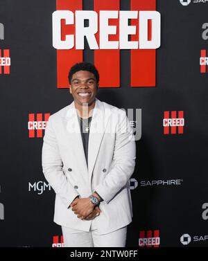 Spence Moore II arrives at the CREED III Los Angeles Premiere held at ...