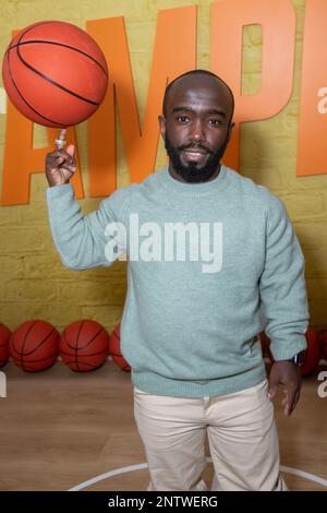 Jahmani "Hot Shot" Swanson of Harlem Globetrotters attends the premiere ...