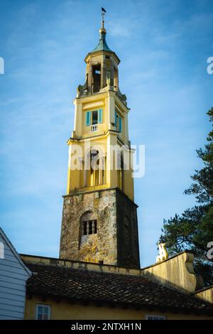 The Bell Tower, Portmeirion, North Wales, UK Stock Photo - Alamy