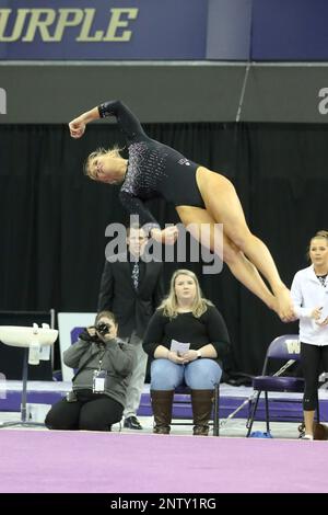 UCLA Gracie Kramer does her Floor Exercise while competing with Boise ...
