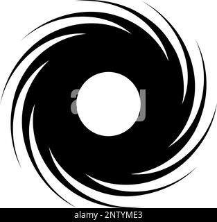 Vector illustration of a waterspout. Tornado icon. Natural phenomena ...