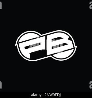 BP Logo monogram abstract infinity shape half round vector images ...