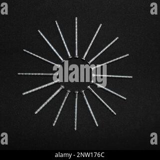 Furniture Screw. Interrupted Thread Cross Bolts Laid Out In A Shape Of ...