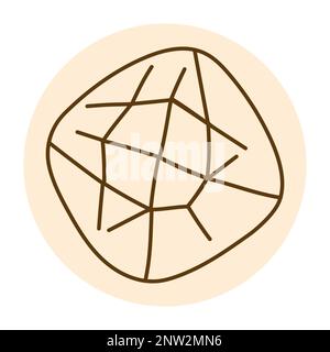 Opal color line icon. Precious stones. Pictogram for web page, mobile ...