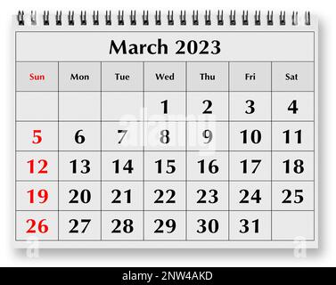 Calendar 2023, deadline, day, month, page, organizer, date, march ...