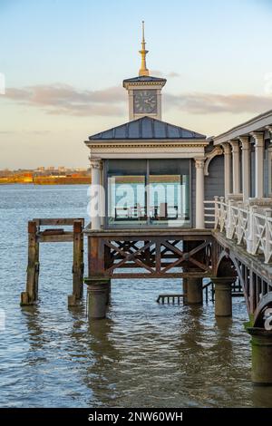 Gravesend Pier is the oldest cast iron pier in the world, and was built ...