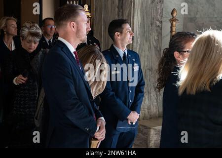 Superintendent of Public Instruction Ryan Walters, left, and his wife ...