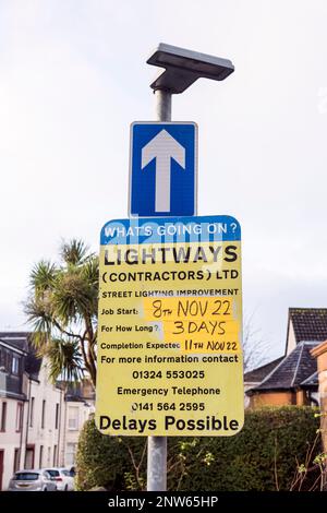 Street Sign to Improvement Stock Photo - Alamy