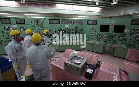 The main control room for Unit 3 and 4 of the Tokyo Electric Power ...