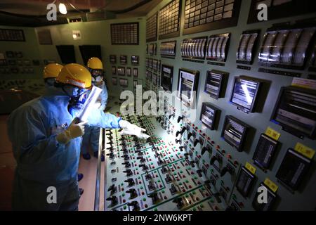 The main control room for Unit 3 and 4 of the Tokyo Electric Power ...