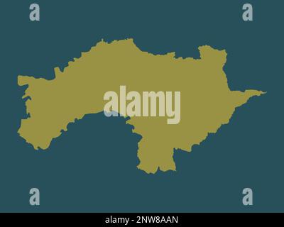 Chiayi, county of Taiwan. Solid color shape. Locations of major cities ...