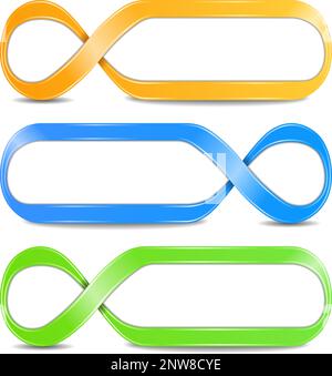 Orange infinity symbol, vector eps10 illustration Stock Vector Image ...