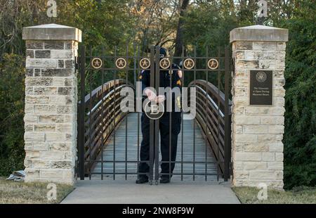 Barbara Bush burial site at the George Bush Presidential Library on the ...