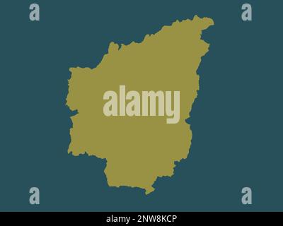 Nantou, county of Taiwan. Solid color shape. Locations of major cities ...