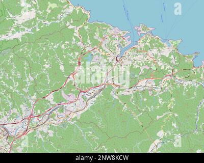 Keelung, provincial city of Taiwan. Open Street Map. Locations and ...