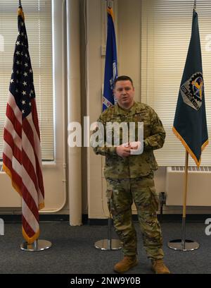 Andrew Munoz, Army Sustainment Command G1 sergeant major, stands with ...