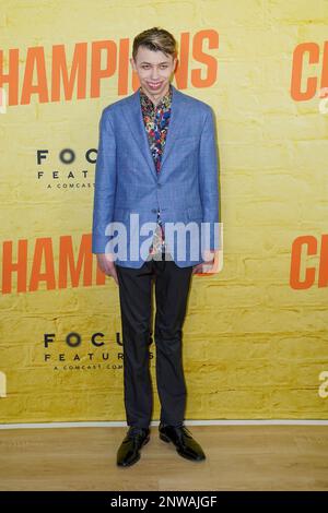 Ashton Gunning attending the 'Champions' New York Premiere held at the ...