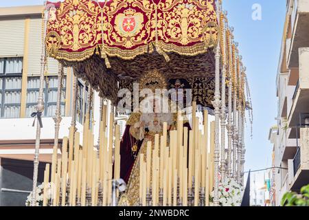 Holy week passage of Holy Mary of the Rosary in her Sorrowful Mysteries ...