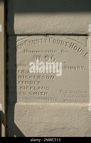 Clinch County Courthouse, Court Street, Homerville, Georgia Stock Photo ...