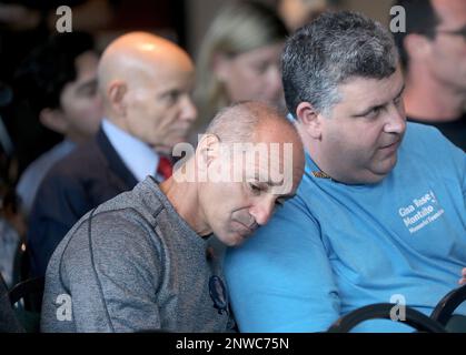 Mitch Dworet, the father of victim Nick Dworet, and Tony Montalto, the ...