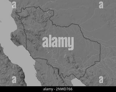 Katavi, region of Tanzania. Elevation map colored in wiki style with ...