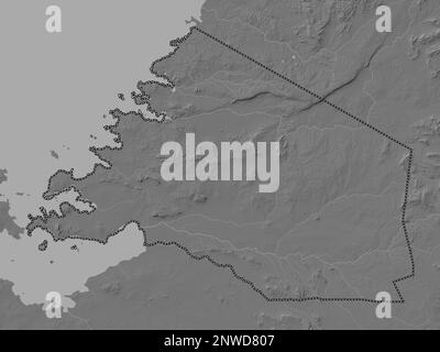 Mara, region of Tanzania. Elevation map colored in wiki style with ...