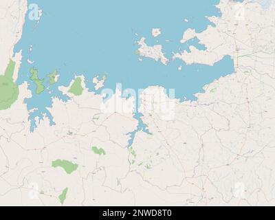 Mwanza, region of Tanzania. Open Street Map. Locations and names of ...
