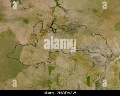 Shinyanga, region of Tanzania. Low resolution satellite map. Locations ...