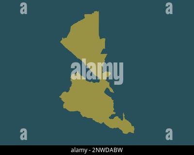 Songwe, region of Tanzania. Solid color shape. Corner auxiliary ...