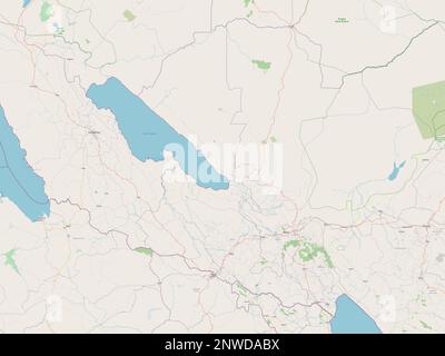 Songwe, region of Tanzania. Open Street Map. Corner auxiliary location ...