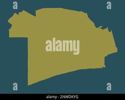 Lome, capital city of Togo. Solid color shape. Locations of major ...