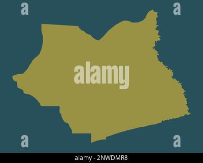 Maritime, region of Togo. Solid color shape. Locations of major cities ...