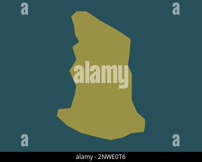 Arima, borough of Trinidad and Tobago. Solid color shape. Locations and ...