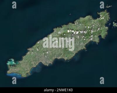 Tobago, region of Trinidad and Tobago. High resolution satellite map ...