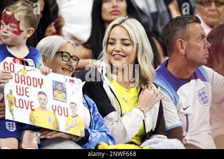 Megan Pickford, wife of England goalkeeper Jordan Pickford with their ...